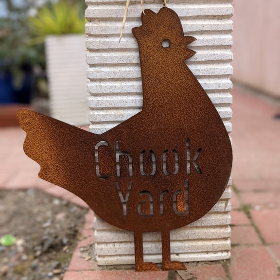 Chicken Sign | Custom Chook Yard Decoration – Custom Steel Appeal