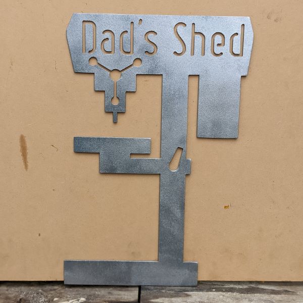 Drill Press Shed Sign – Custom Steel Appeal