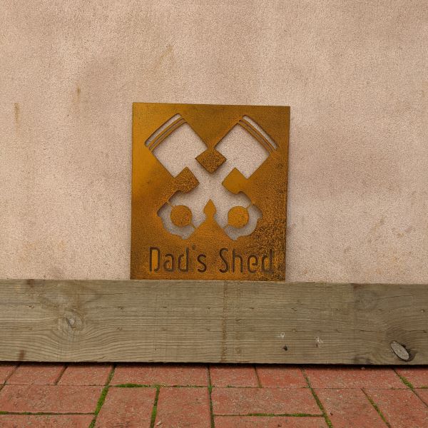 Pistons Shed Sign – Custom Steel Appeal