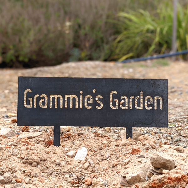 Veggie Patch Garden Sign – Custom Steel Appeal