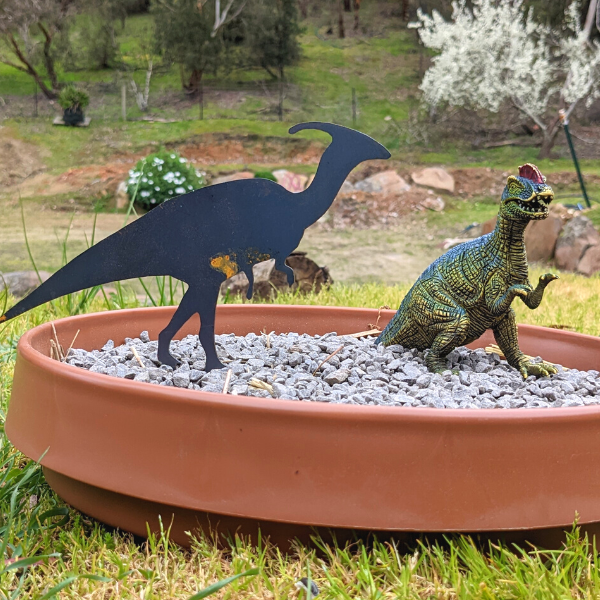 Mini Parasaurolophus – Custom Steel Appeal