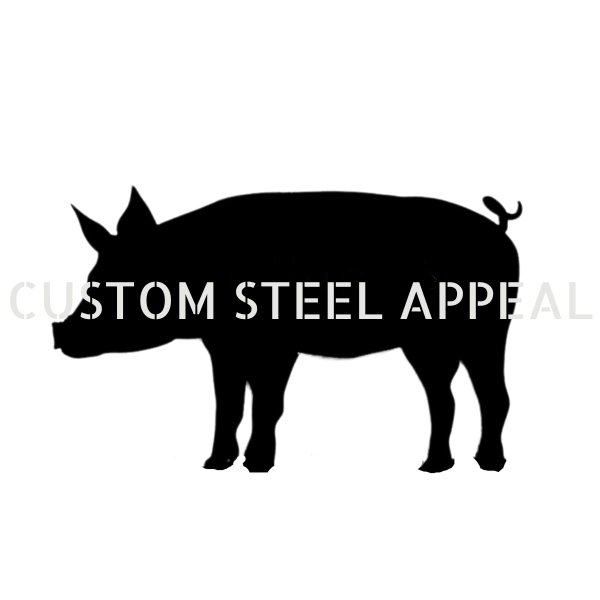 Shut the Gate Pig Sign – Custom Steel Appeal