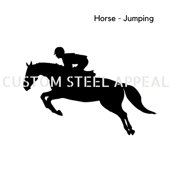 Shut the Gate Horse Jumping Sign – Custom Steel Appeal