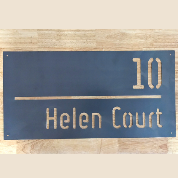 Address Property Sign – Custom Steel Appeal