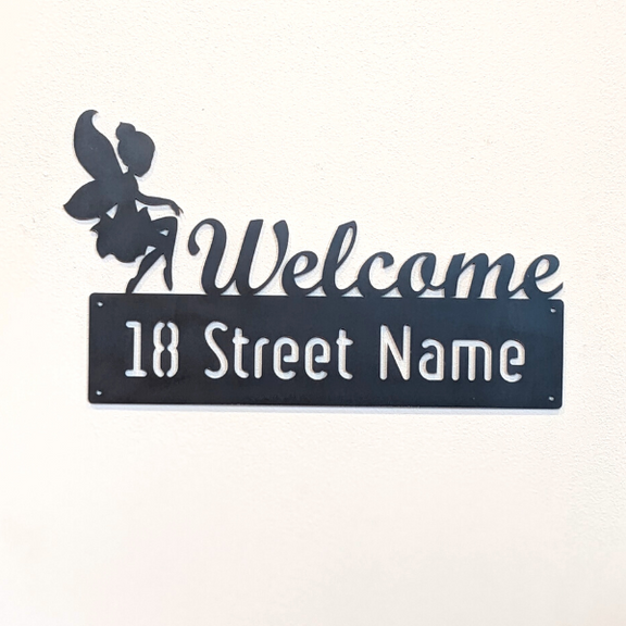 Welcome Fairy Sign – Custom Steel Appeal