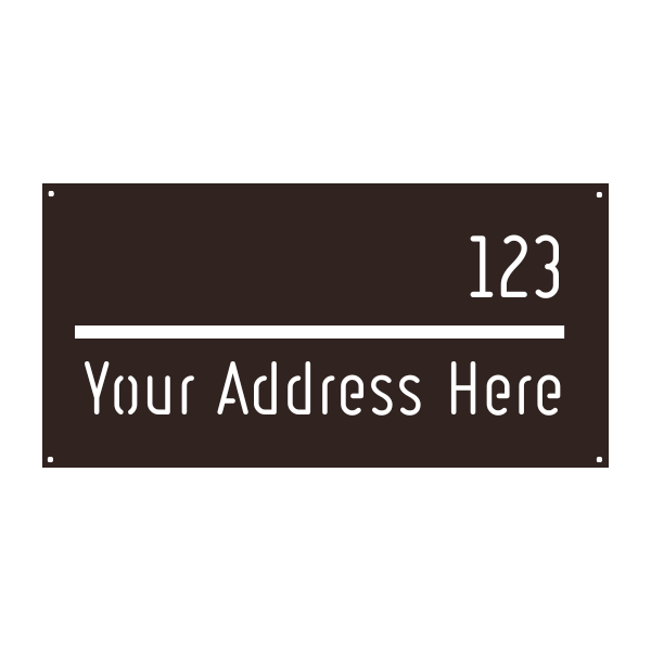 Address Property Sign – Custom Steel Appeal