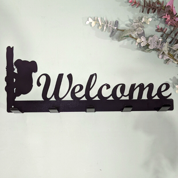 Welcome Hook Sign - Koala – Custom Steel Appeal