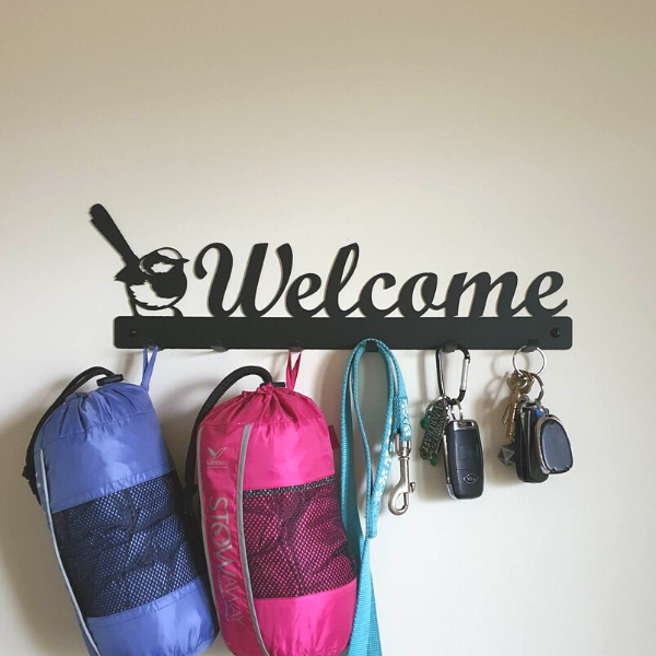 Welcome Hook Sign - Wren – Custom Steel Appeal