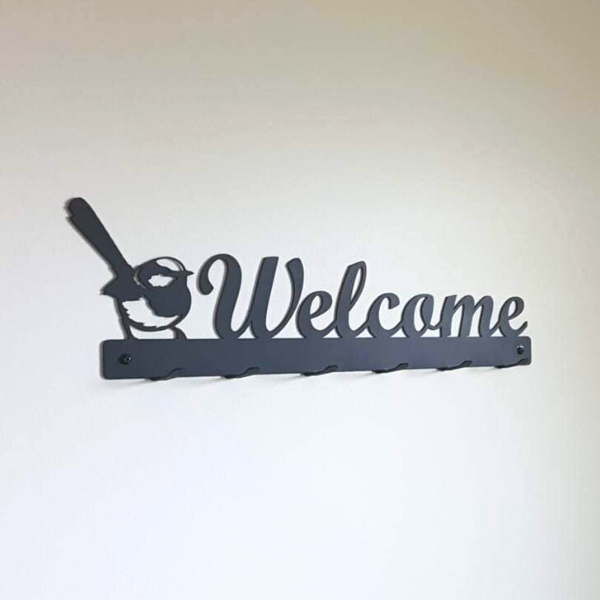 Welcome Hook Sign - Wren – Custom Steel Appeal