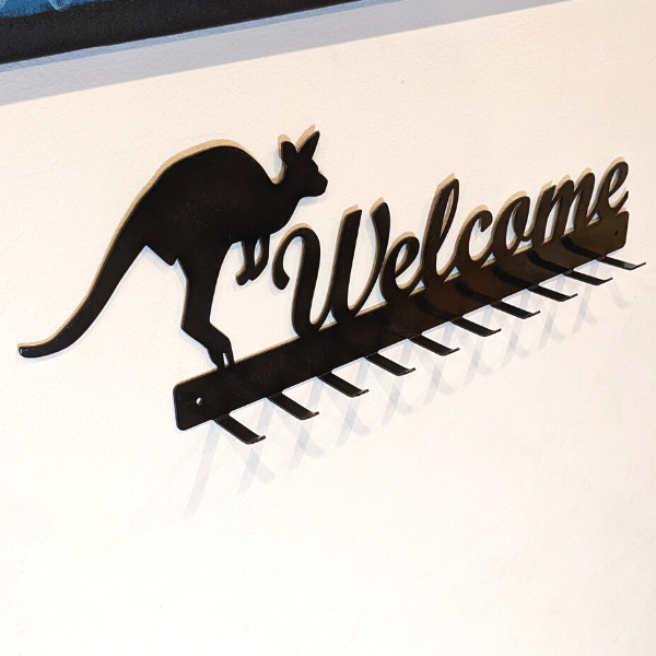 Welcome Hook Sign - Kangaroo – Custom Steel Appeal