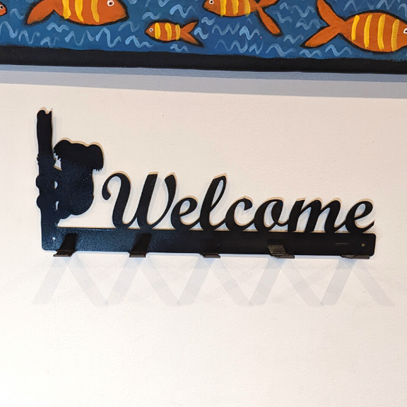 Welcome Hook Sign - Koala – Custom Steel Appeal