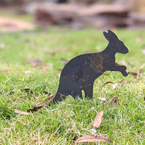 Kangaroo Joey Metal Garden Art | Custom Steel Appeal