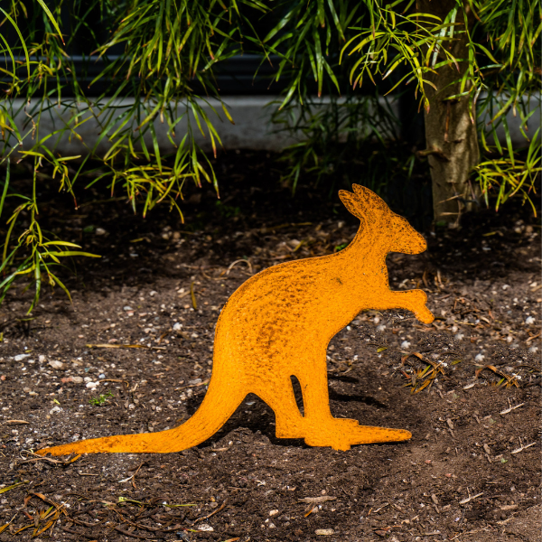 Kangaroo Joey Metal Garden Art | Custom Steel Appeal