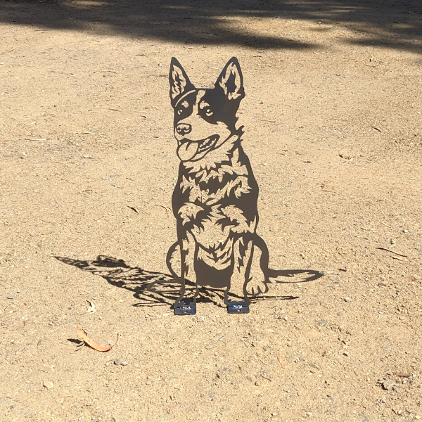 Australian Cattle Dog Garden Feature – Custom Steel Appeal