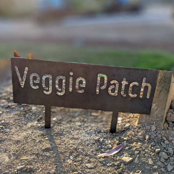 Veggie Patch Garden Sign – Custom Steel Appeal